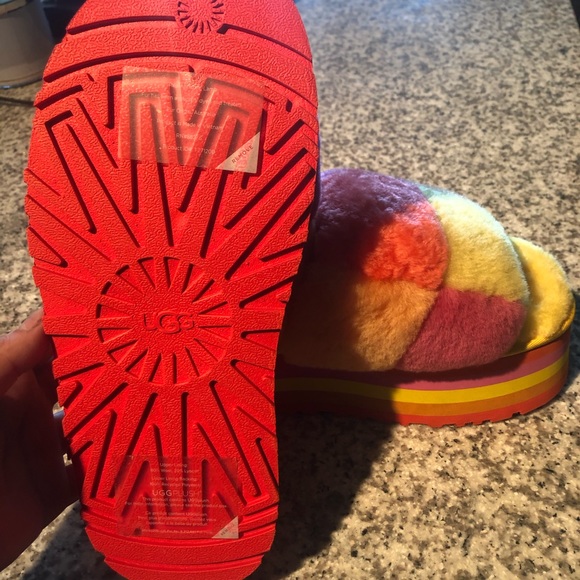 UGG | Shoes | Copy Uggs Pride Disco Checkered Orange Platforms | Poshmark